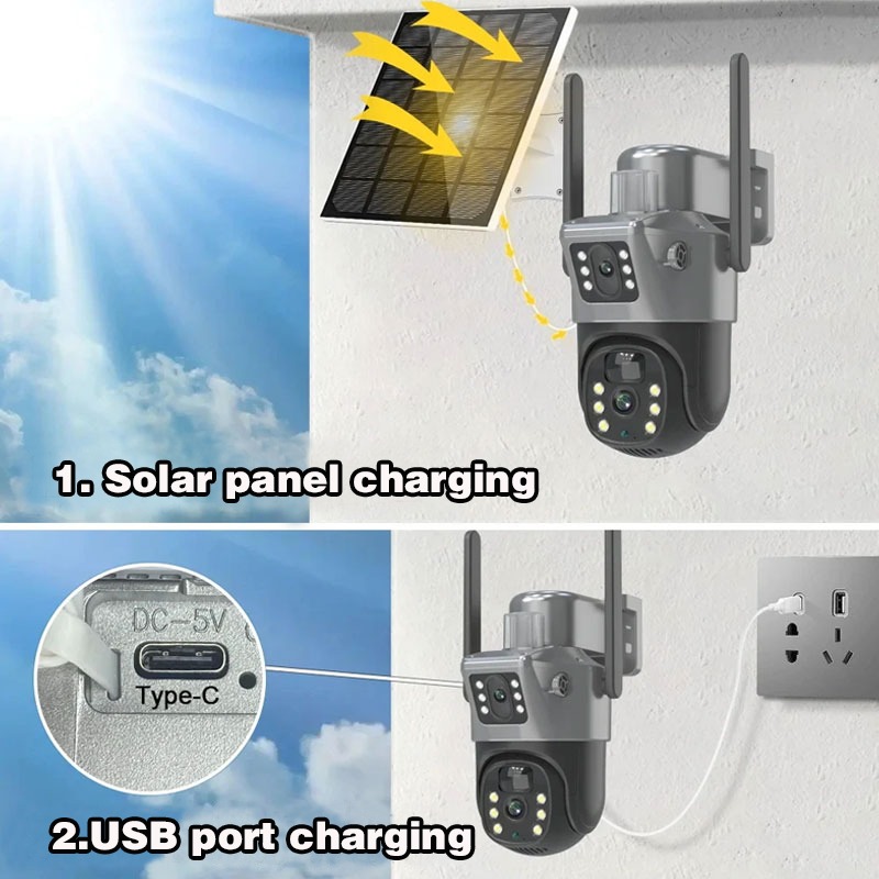 Dual Lens Wireless 4G CCTV Camera - Sulu Expert Solutions