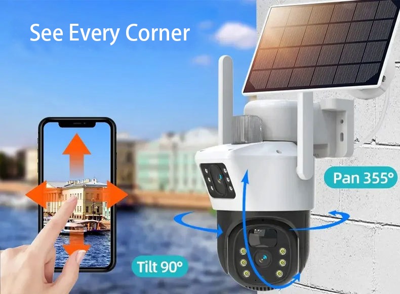 Dual Lens Wireless 4G CCTV Camera - Sulu Expert Solutions